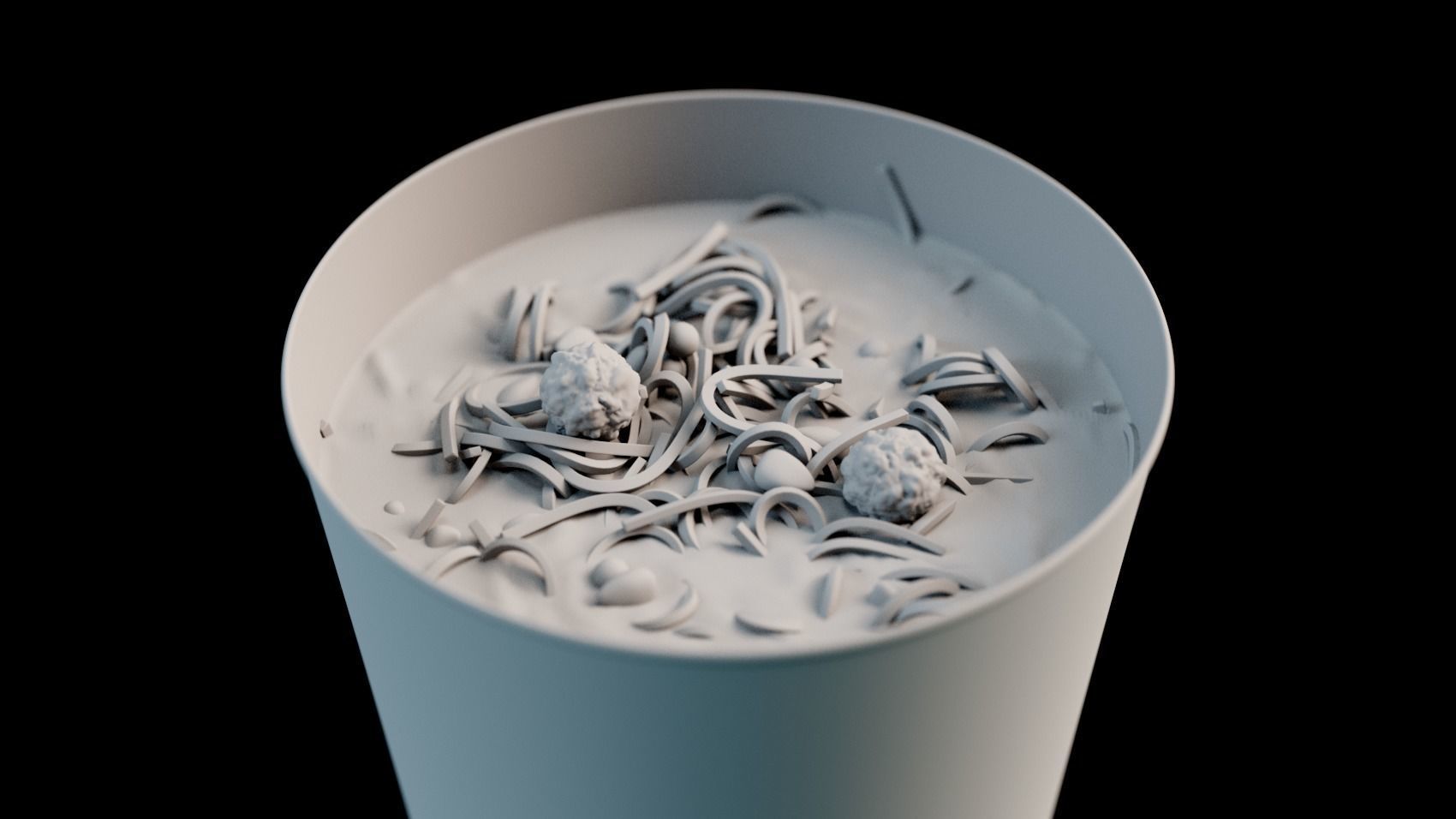 Instant Cup Ramen Noodle 3D model | CGTrader