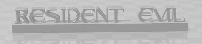 resident evil display stand no support 3D model | CGTrader