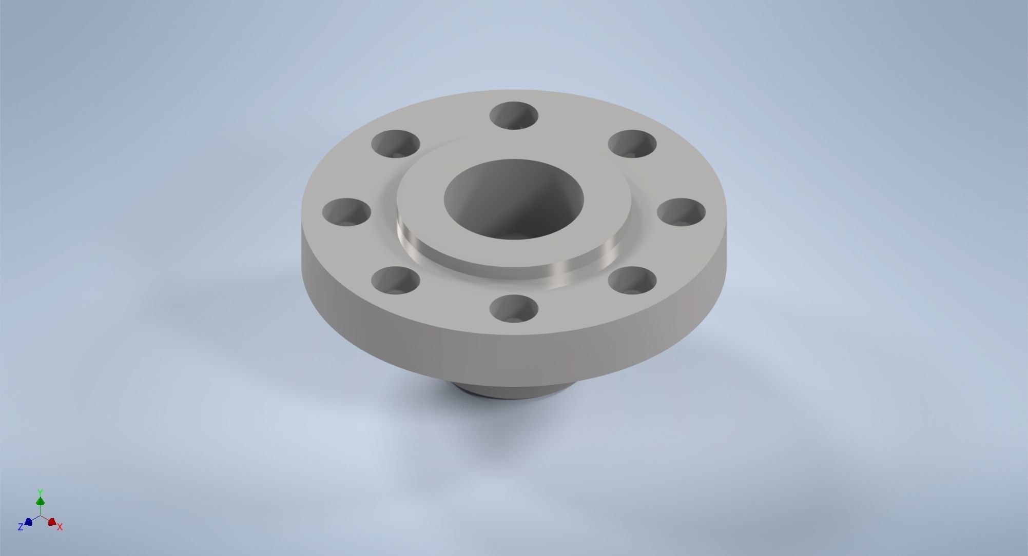 Weld-neck flanges 2 1-2 inches ASME-ANSI 3D model 3D printable | CGTrader