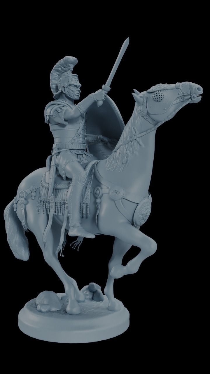 Roman Horseman Chess Piece 3D model 3D printable | CGTrader