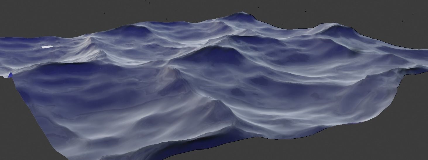 3D model Sea with realistic waves and rain VR / AR / low-poly | CGTrader