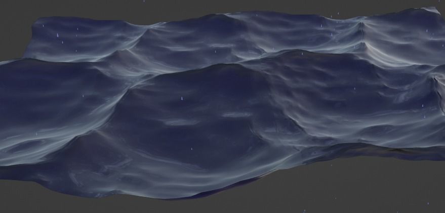 3D model Sea with realistic waves and rain VR / AR / low-poly | CGTrader