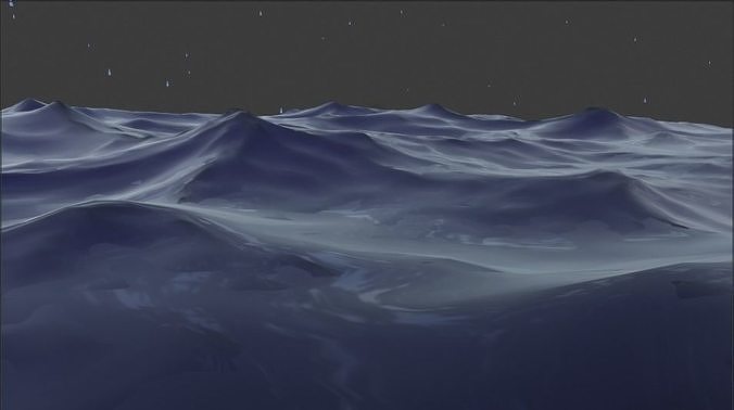 3D model Sea with realistic waves and rain VR / AR / low-poly | CGTrader