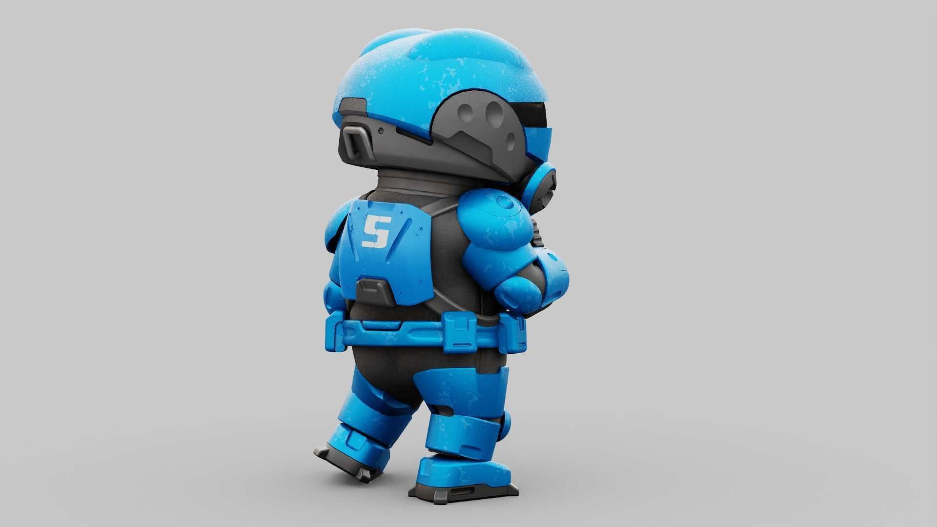 TOON TROOPER ELIOT RIGGED 3D model rigged | CGTrader