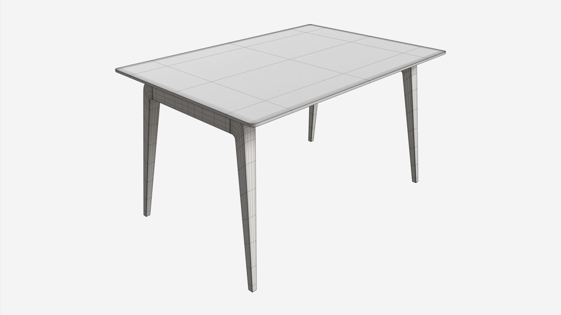 Small Dining Table Ercol Lugo 3D model | CGTrader