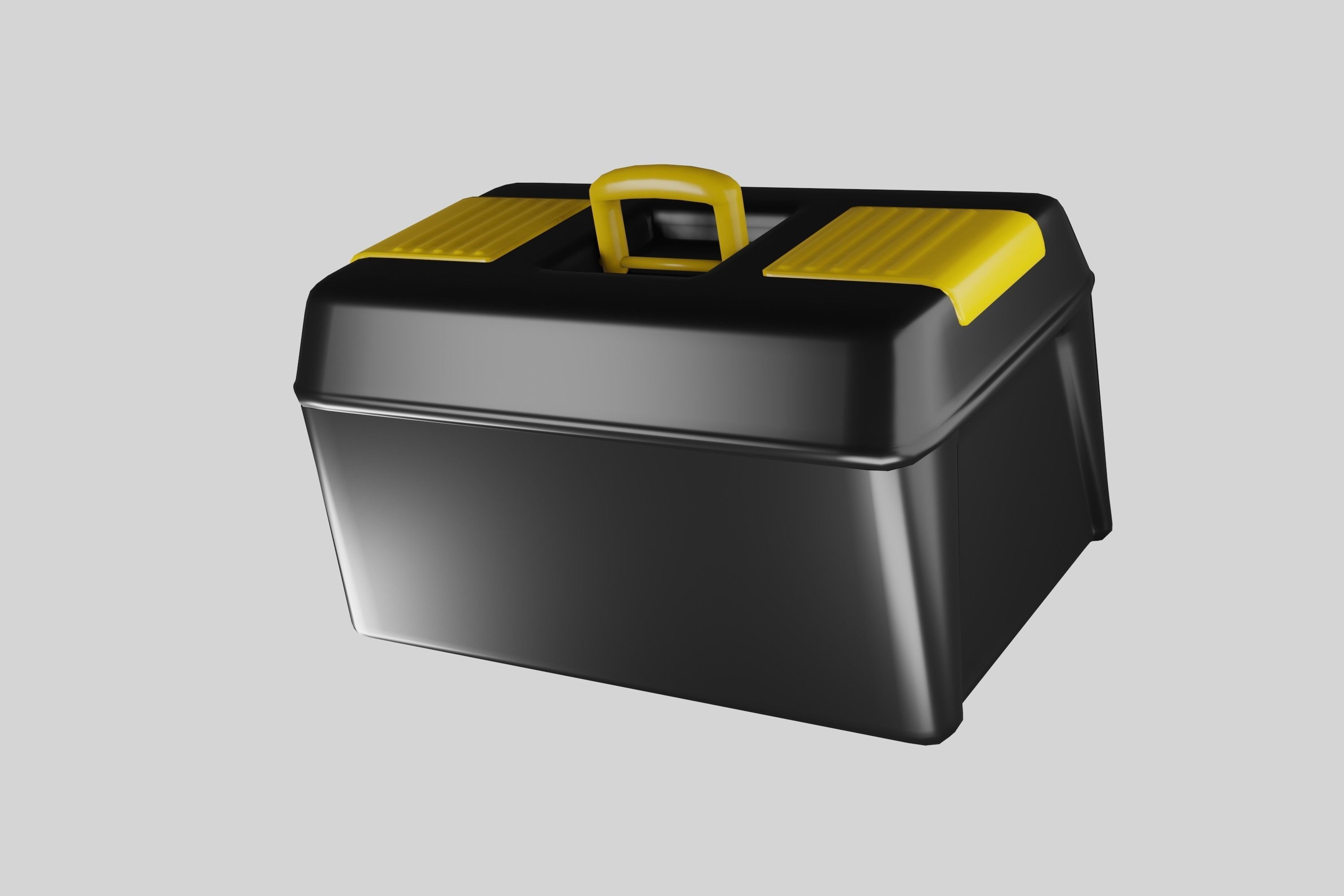 Black plastic box for instruments 3D model | CGTrader