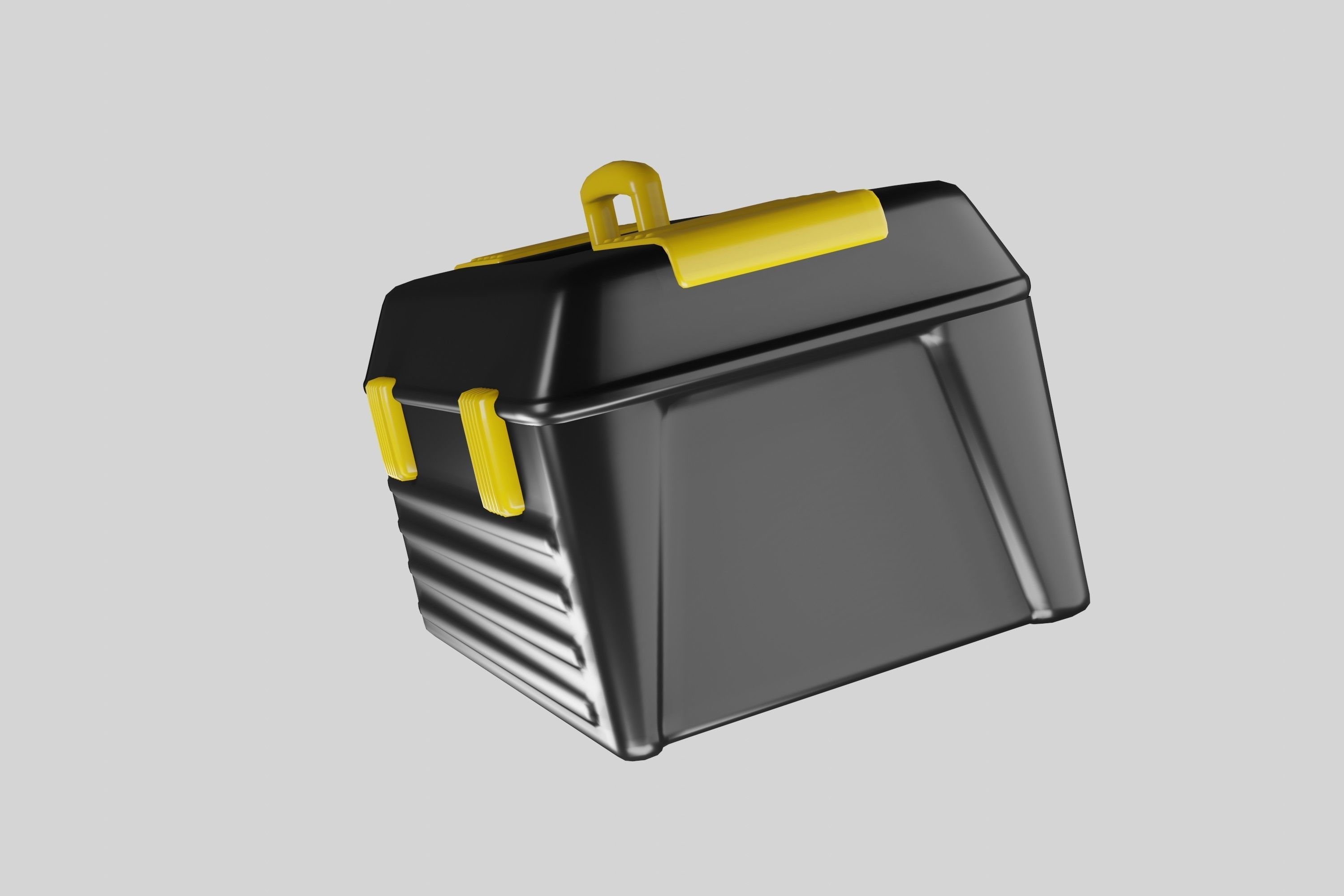 Black plastic box for instruments 3D model | CGTrader
