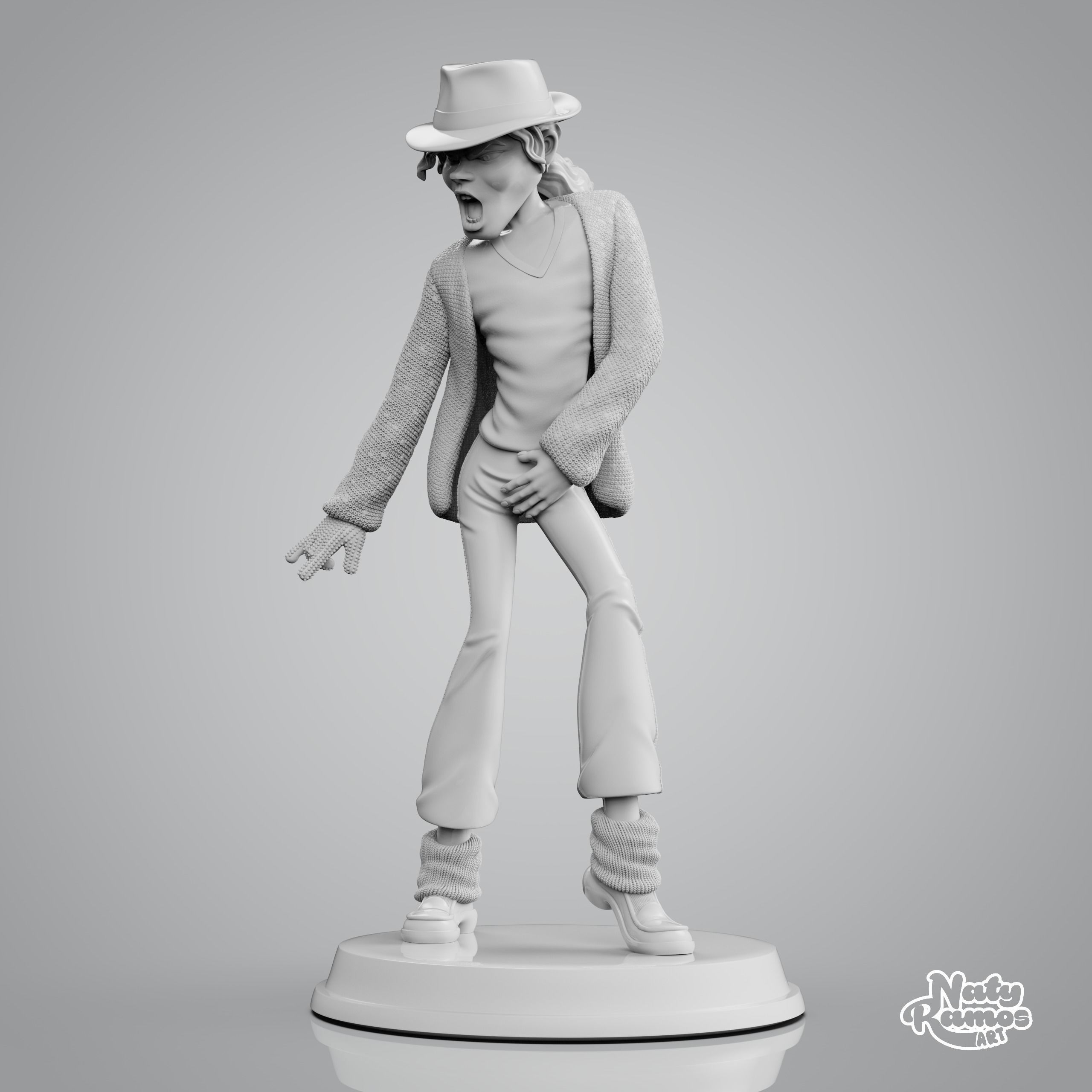 MICHAEL JACKSON 3D model 3D printable | CGTrader