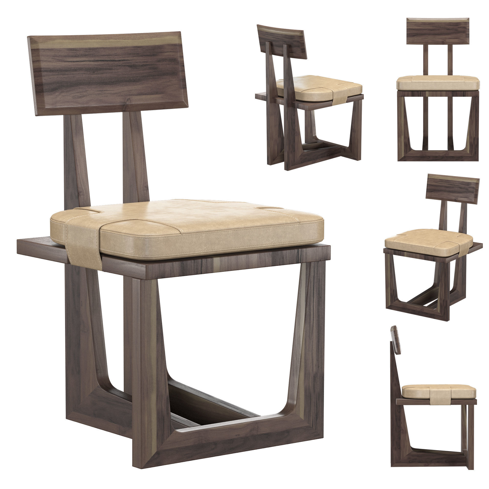 VOID DINING CHAIR 3D model | CGTrader
