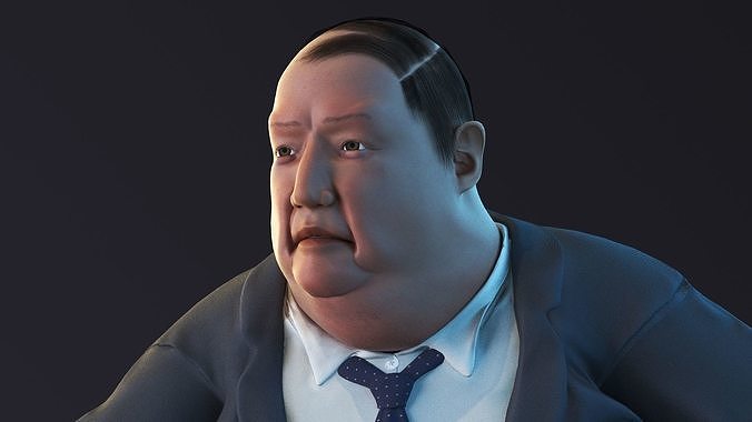 3D model Big Obese Boss VR / AR / low-poly | CGTrader