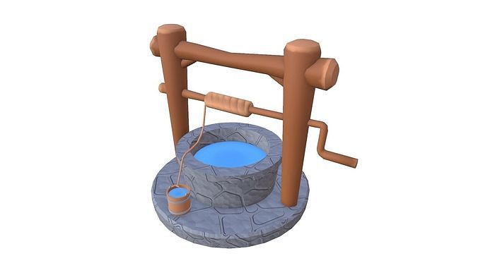3D model Cartoon Water Well VR / AR / low-poly | CGTrader