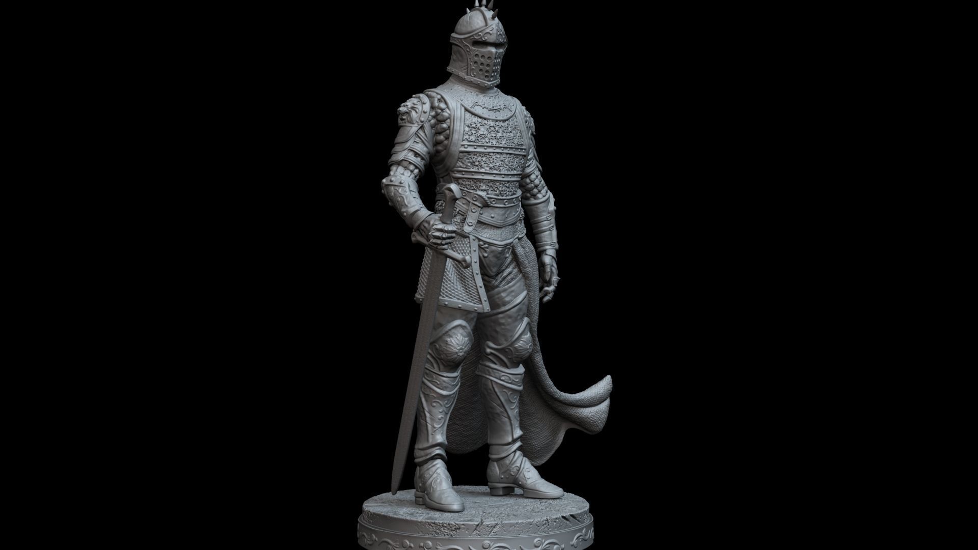 Warrior Knight 3D model 3D printable | CGTrader
