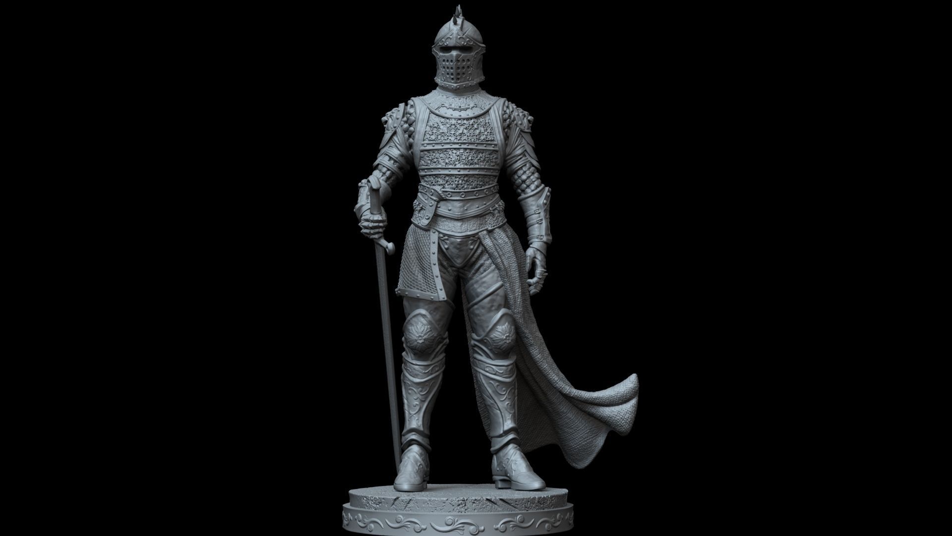 Warrior Knight 3D model 3D printable | CGTrader