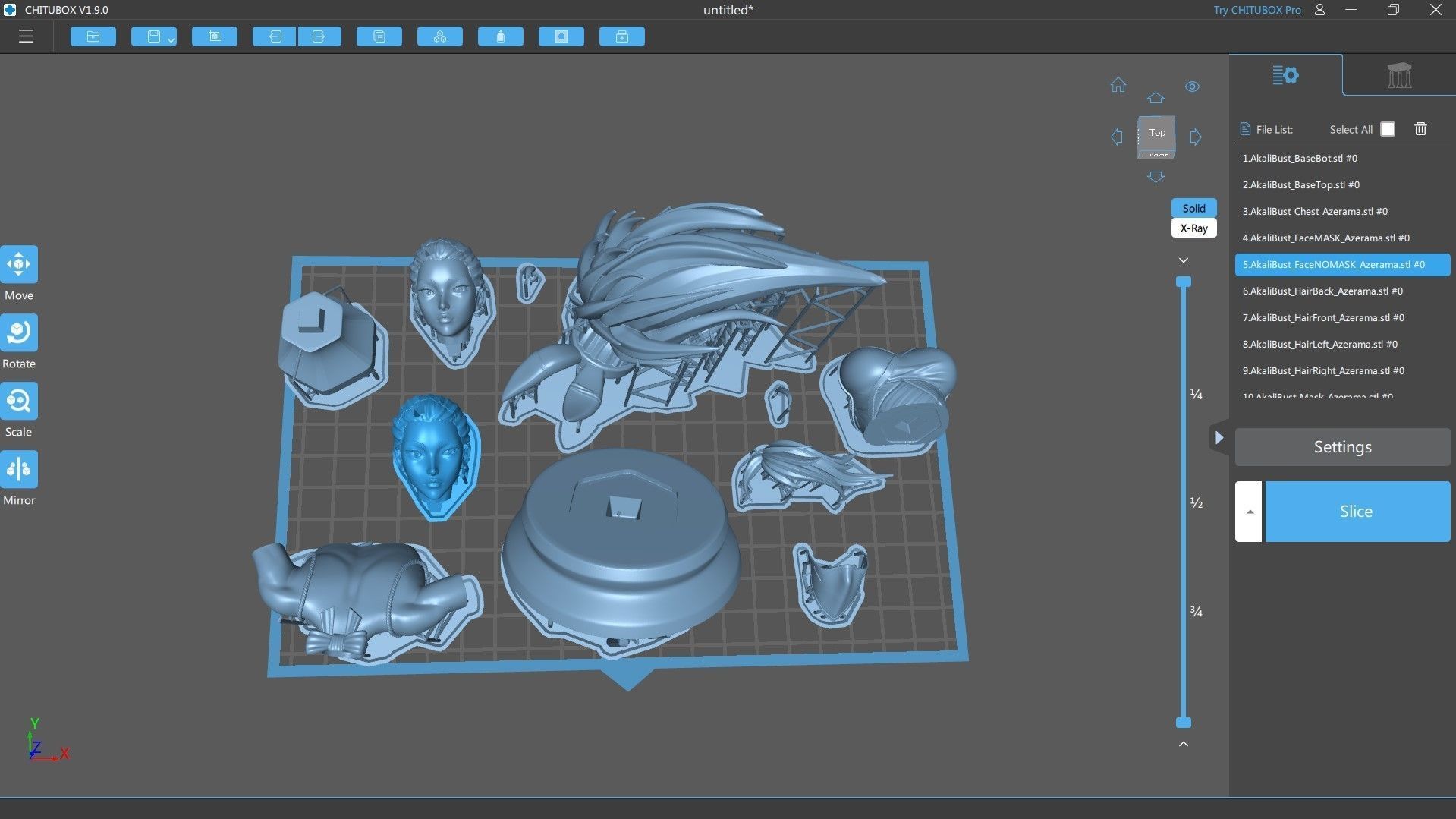 AKALI BUST STL READY FOR 3D PRINTING 3D model 3D printable | CGTrader
