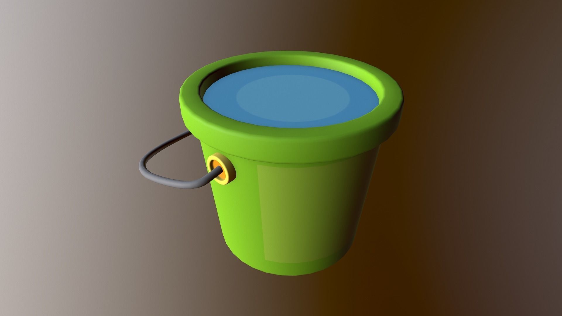 Cartoon Water Bucket free VR / AR / low-poly 3D model | CGTrader