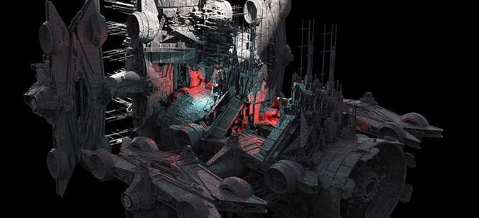 Event Horizon Deep space rig 1 3D model | CGTrader