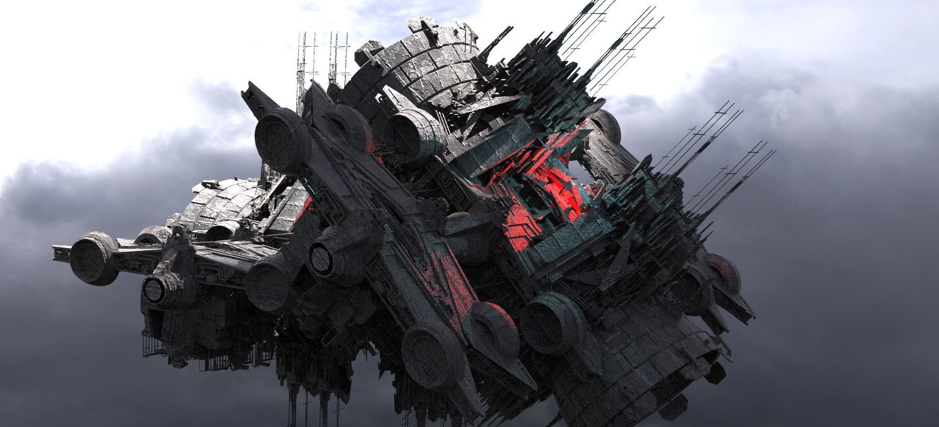 Horizon Deep space rig 6 crashed 3D model | CGTrader