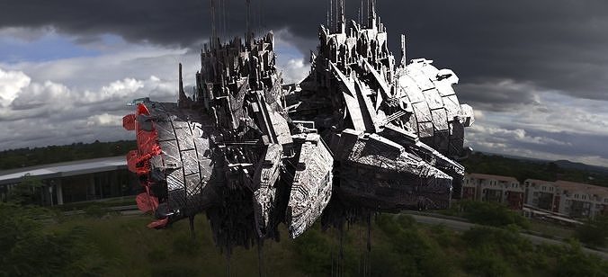 Dark Deep space rig 1 3D model | CGTrader