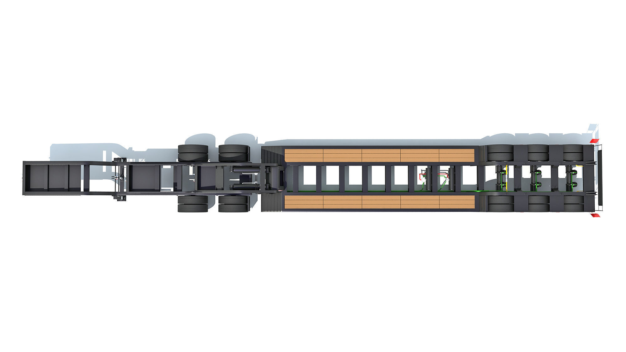 Low Loader Platform Trailer 3D model | CGTrader