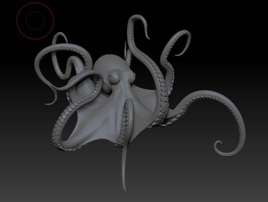 Octopus Pose 3D model | CGTrader