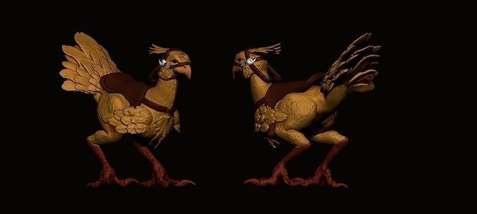 Chocobo Final Fantasy 7 3D model 3D printable | CGTrader