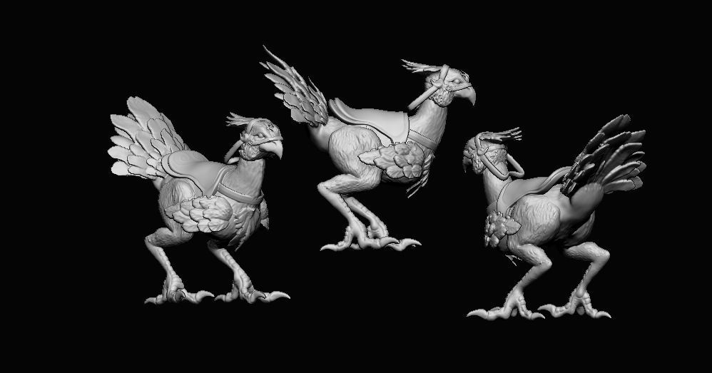 Chocobo Final Fantasy 7 3D model 3D printable | CGTrader