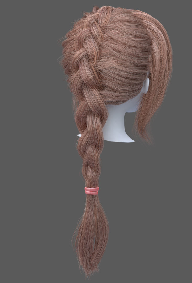 Dutch Braid 3D model | CGTrader