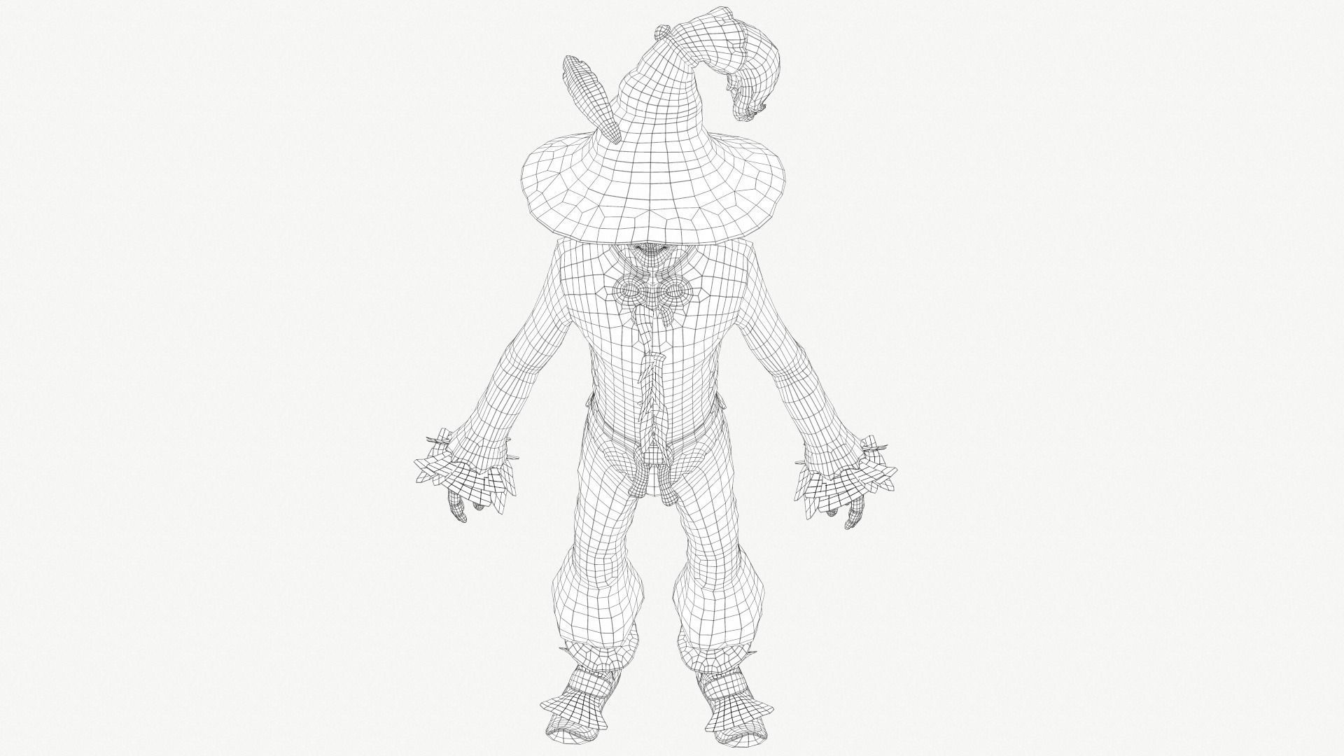 3D model Scarecrow Wizard VR / AR / low-poly | CGTrader