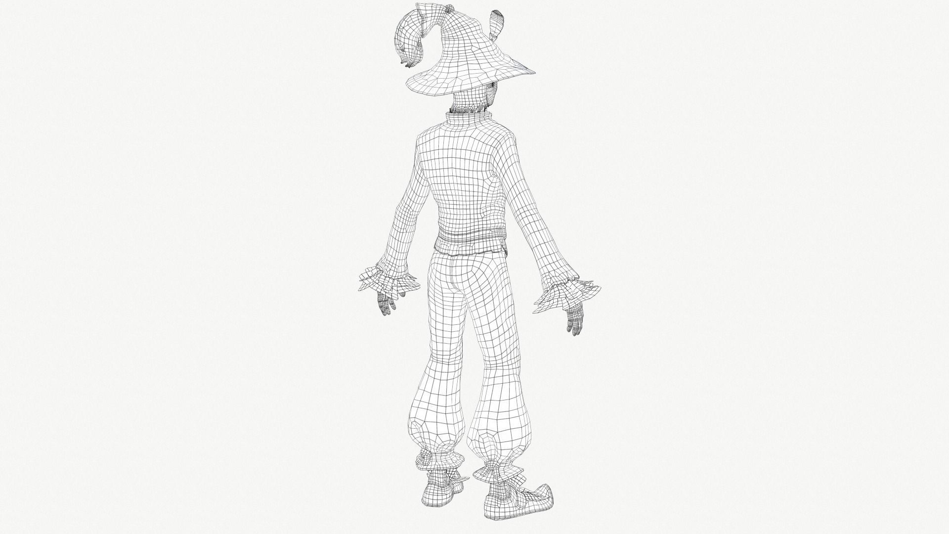 3D model Scarecrow Wizard VR / AR / low-poly | CGTrader