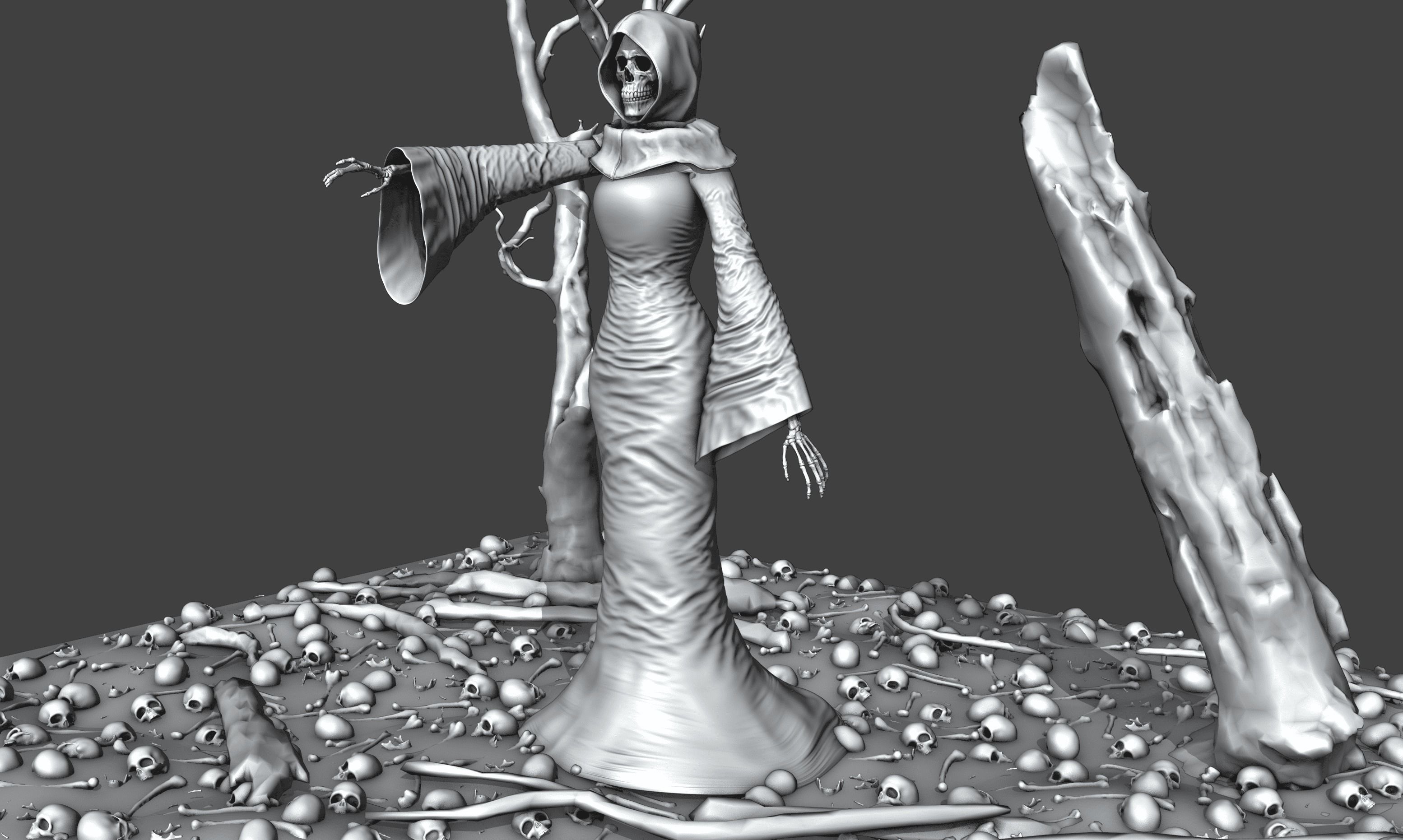 3D model Mistress Death - Marvel Cosmic Entity 3D Model VR / AR / low ...