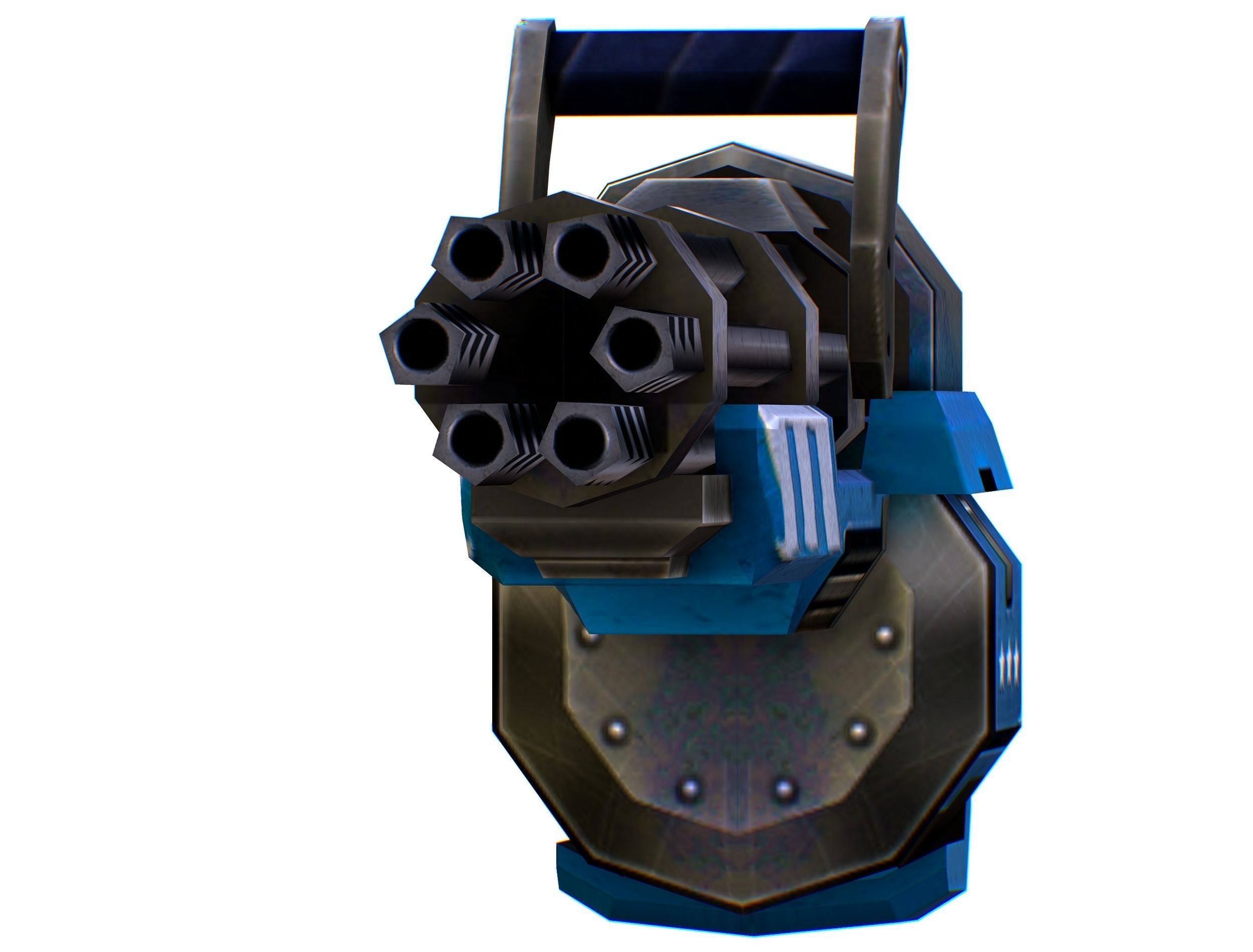 3D model LowPoly Sci-Fi Cartoon Assalut Heavy Machine Gun VR / AR / low ...