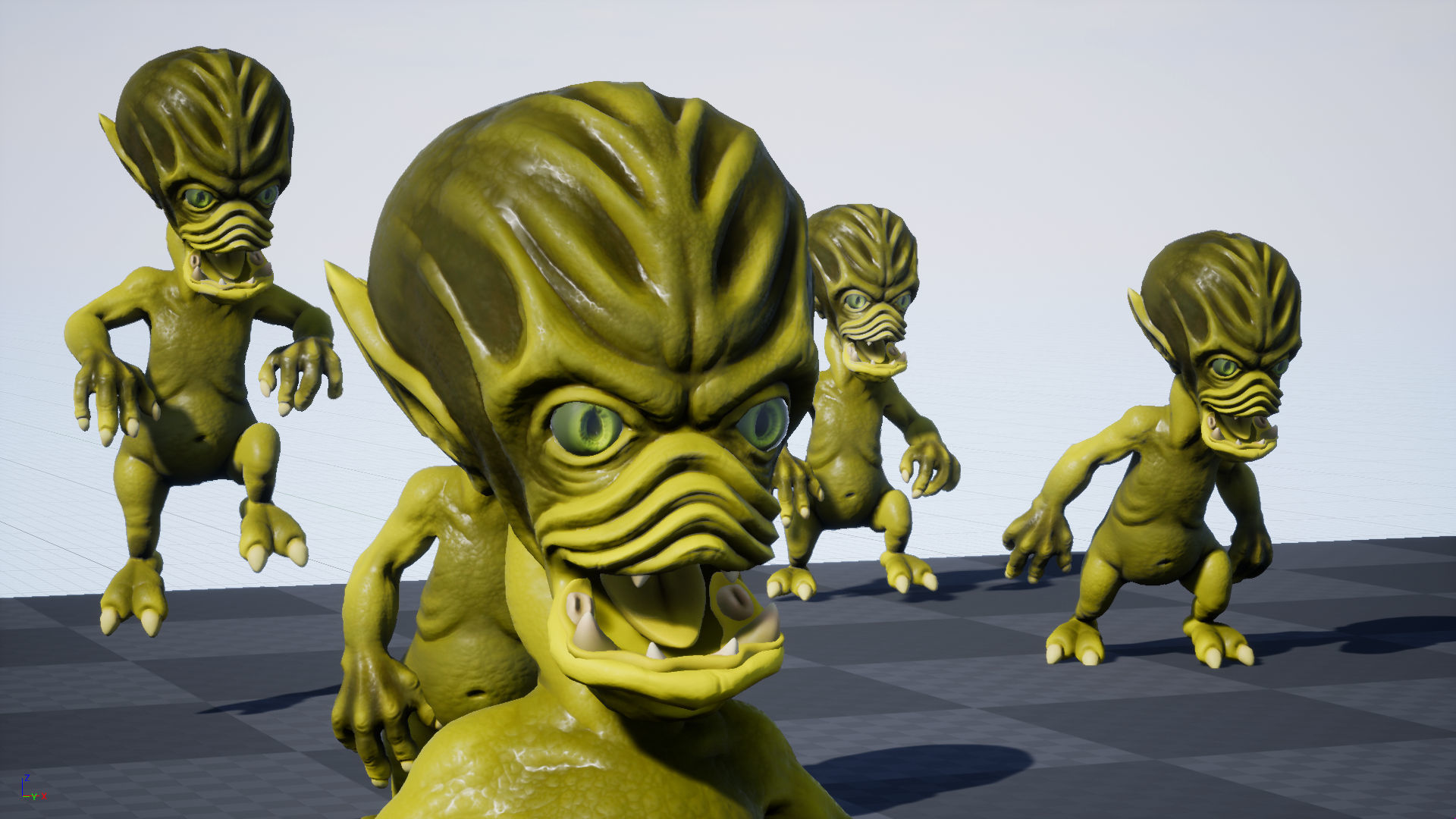 3D model Scary alien VR / AR / low-poly | CGTrader
