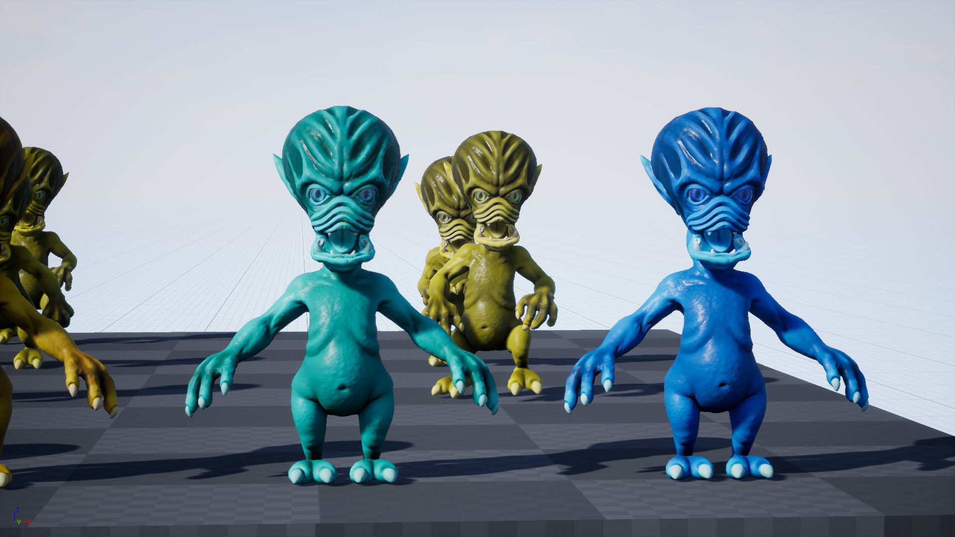 3D model Scary alien VR / AR / low-poly | CGTrader