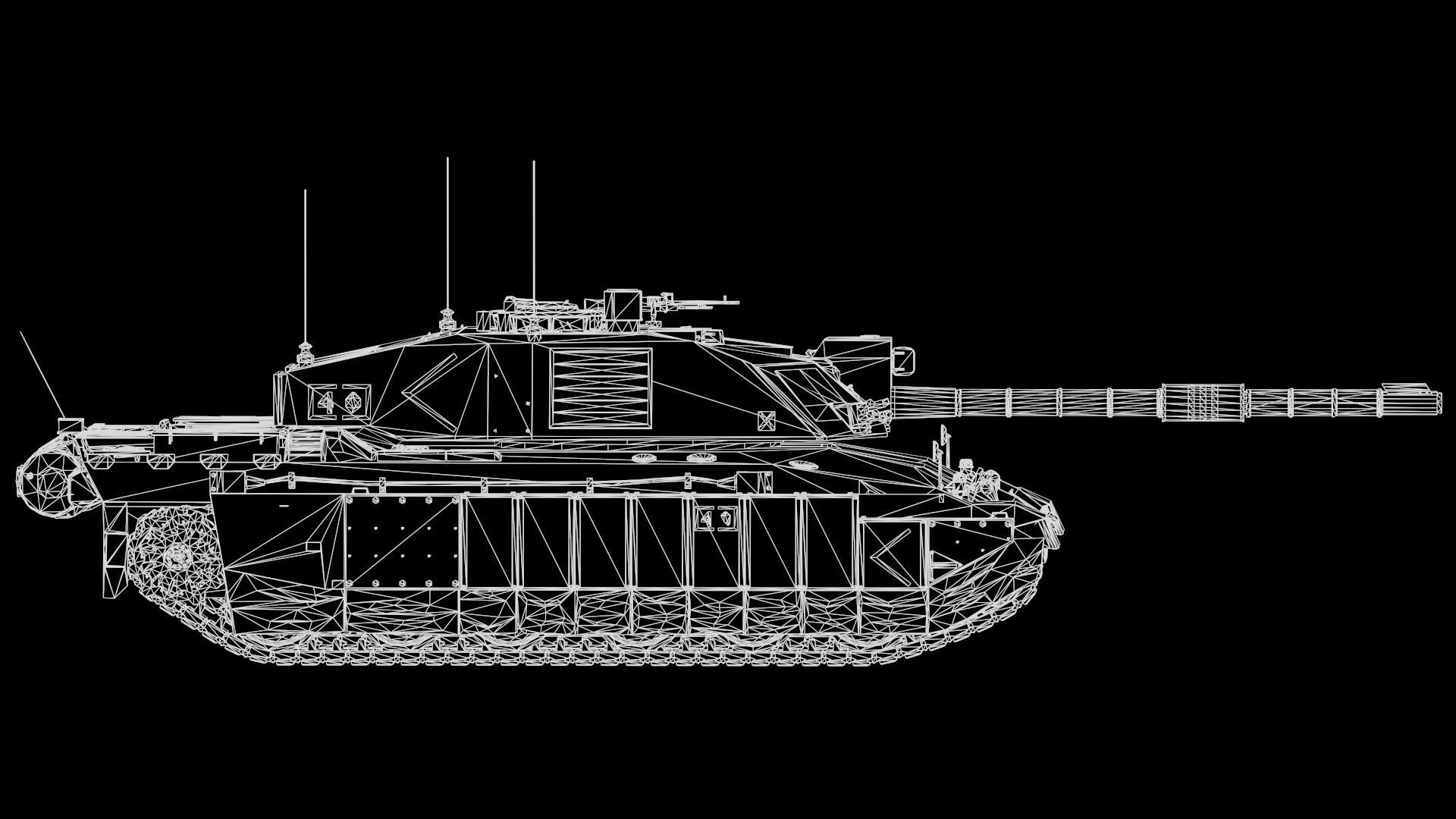 Challenger II TANK 3D model | CGTrader