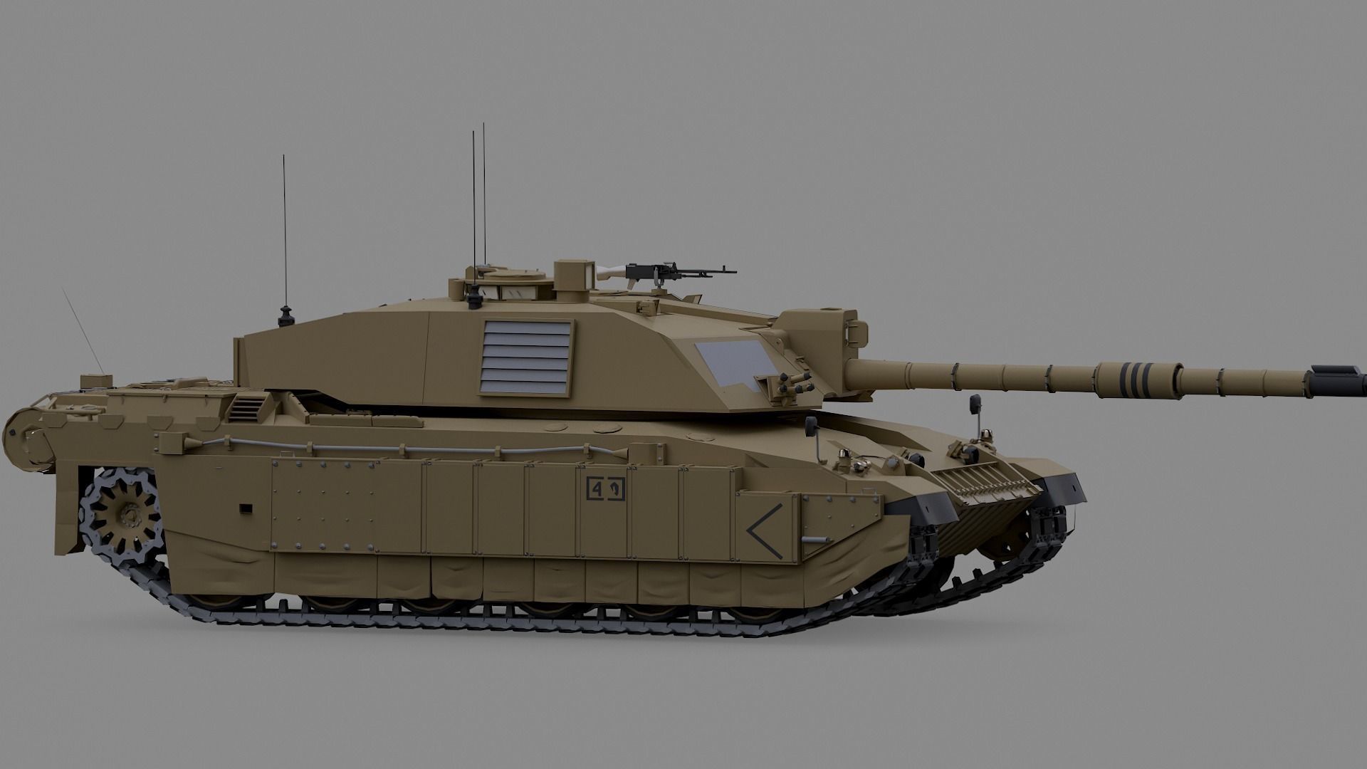 Challenger II TANK 3D model | CGTrader