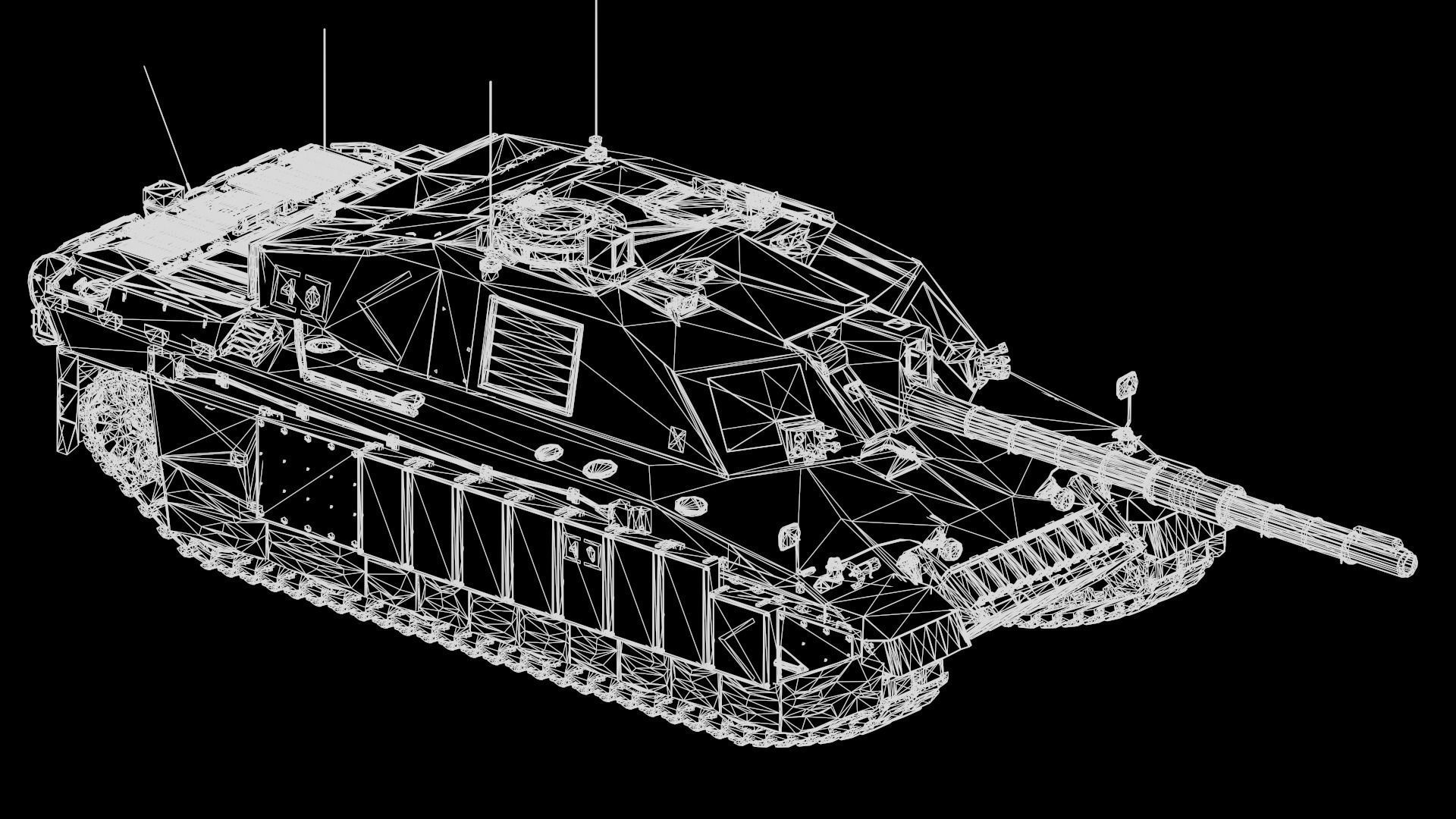 Challenger II TANK 3D model | CGTrader