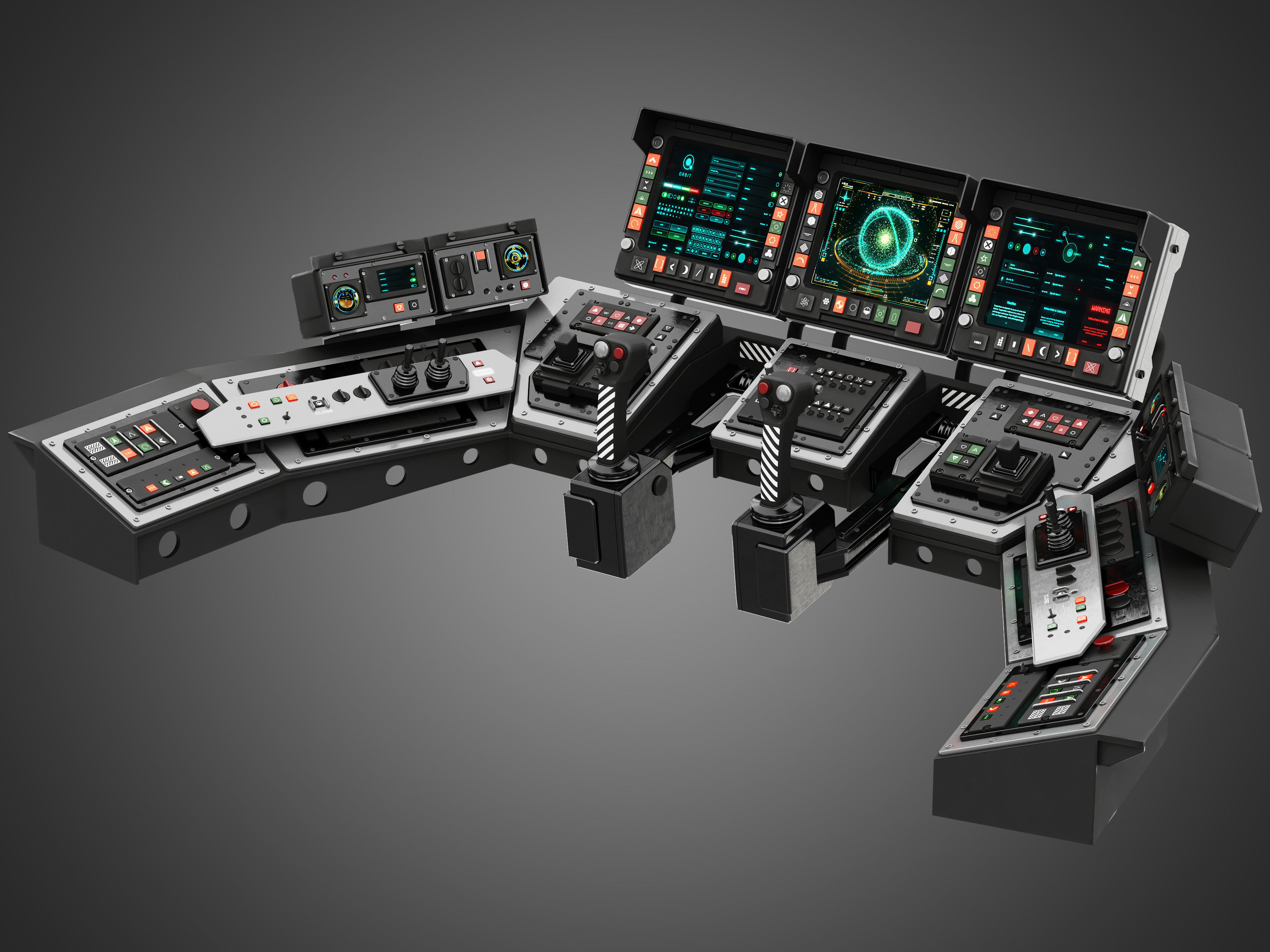 spaceship bridge interior 3D model | CGTrader