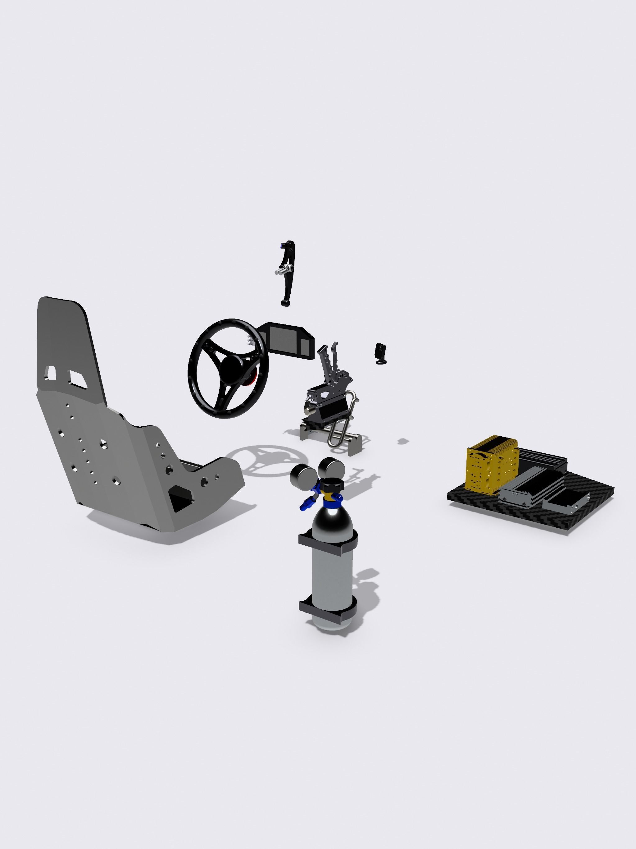 PRO MOD 9 PIECE INTERIOR SET 3D model 3D printable | CGTrader