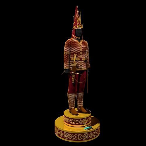 Golden Man Kazakhstan 3D model | CGTrader