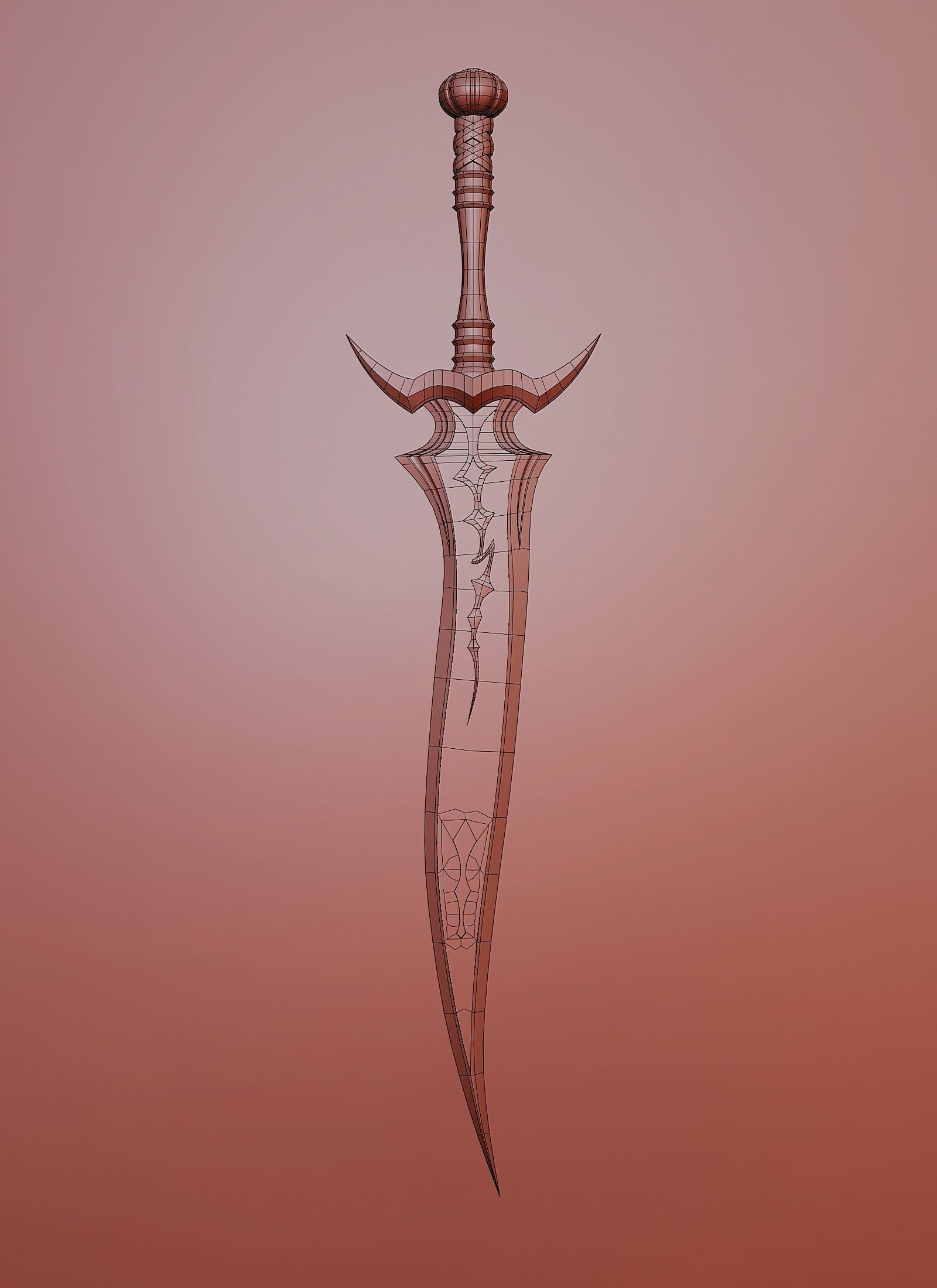3D model Combat knife in fantasy style VR / AR / low-poly | CGTrader