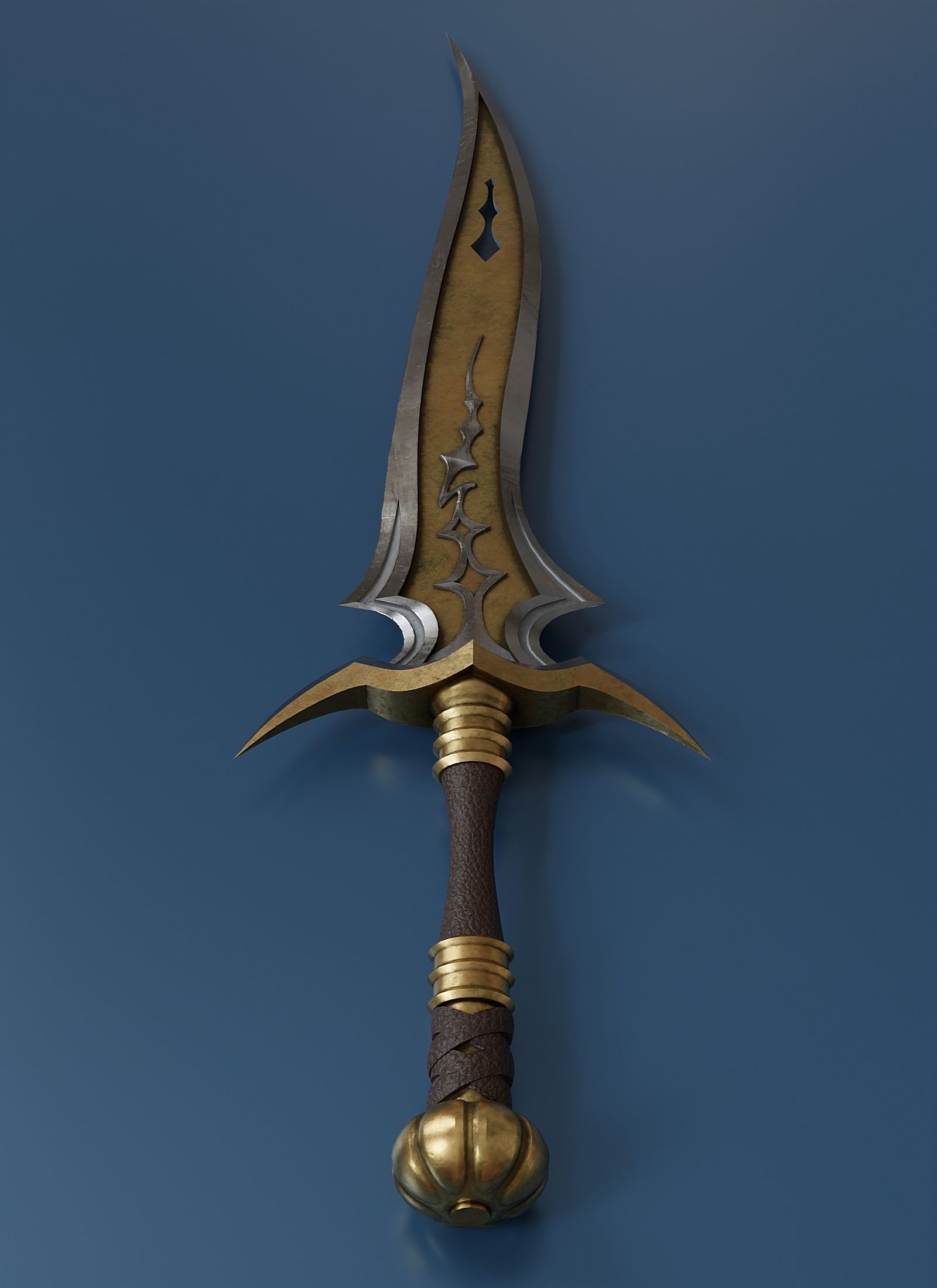 3D model Combat knife in fantasy style VR / AR / low-poly | CGTrader