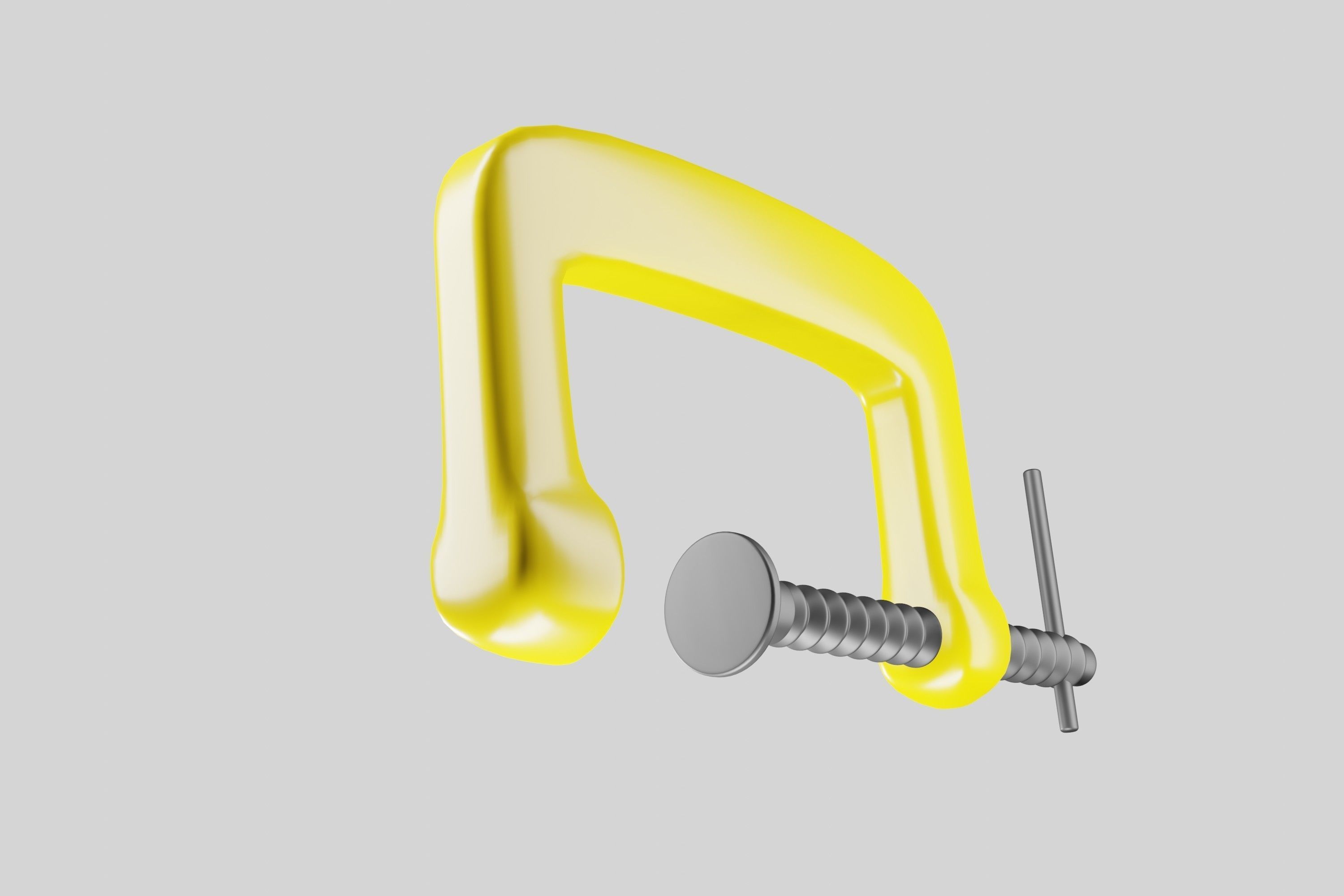 Clamp Yellow repair tool 3D model | CGTrader