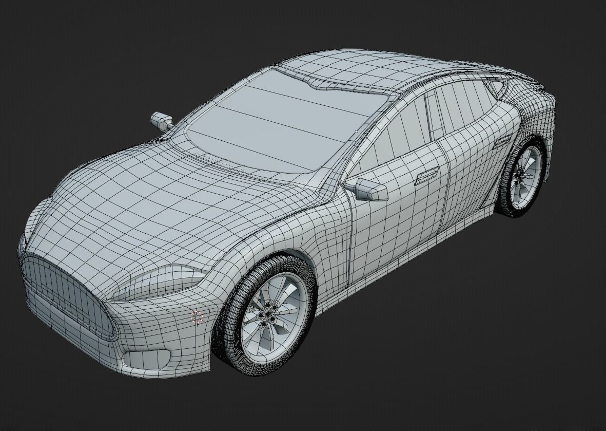 Tesla Car free 3D model | CGTrader