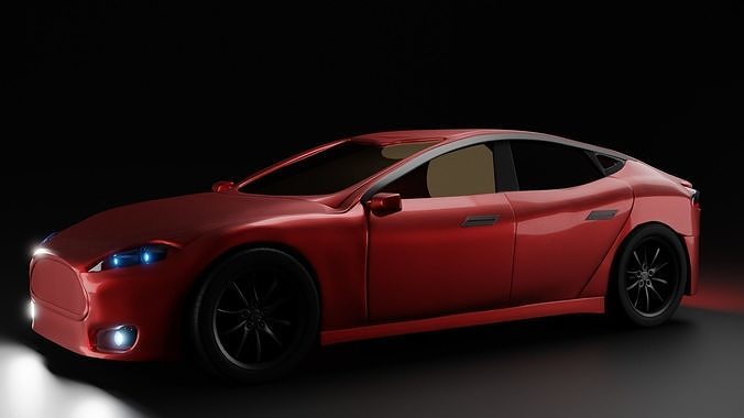 Tesla Car free 3D model | CGTrader