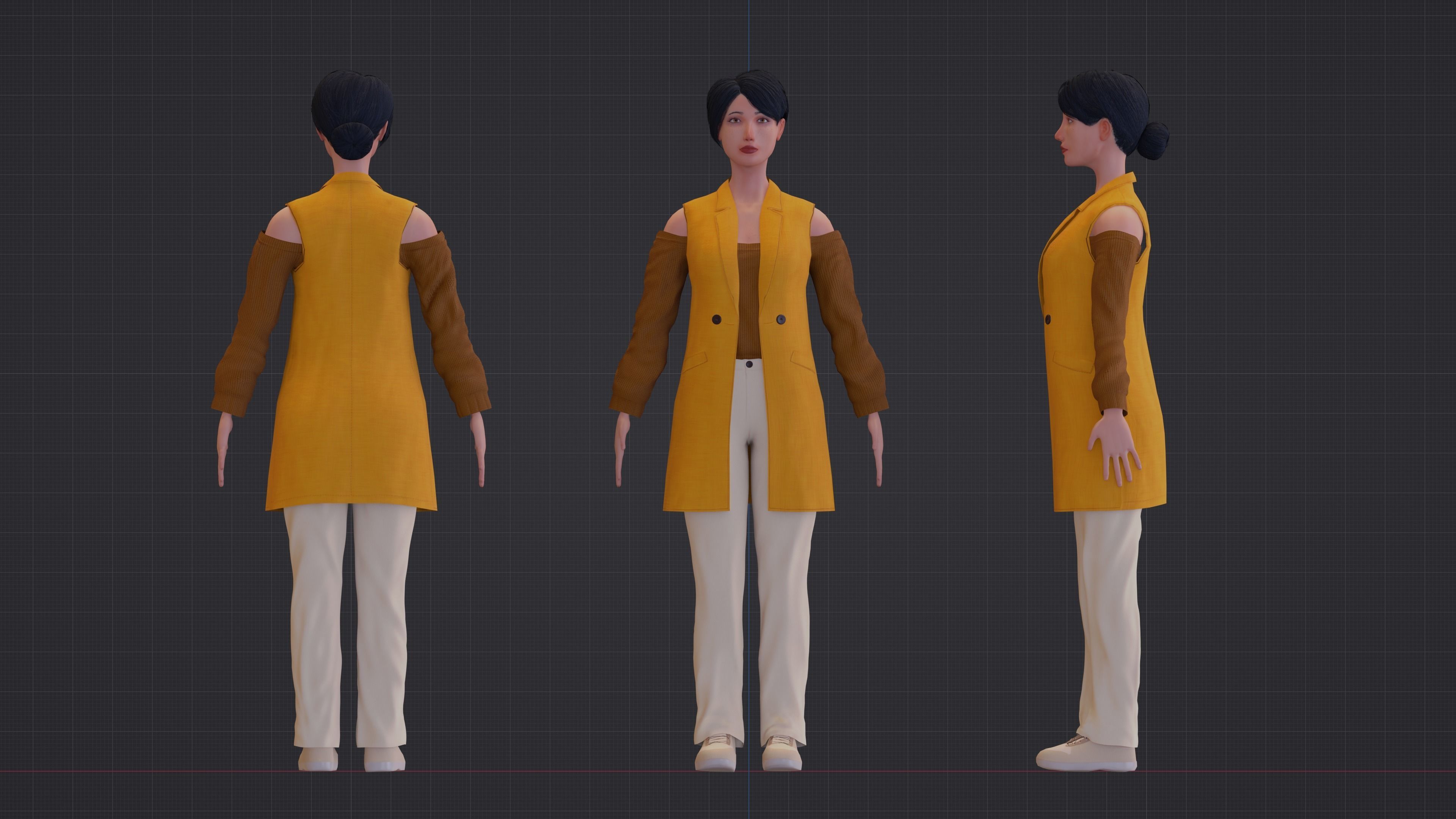 stylized character free VR / AR / low-poly 3D model rigged | CGTrader