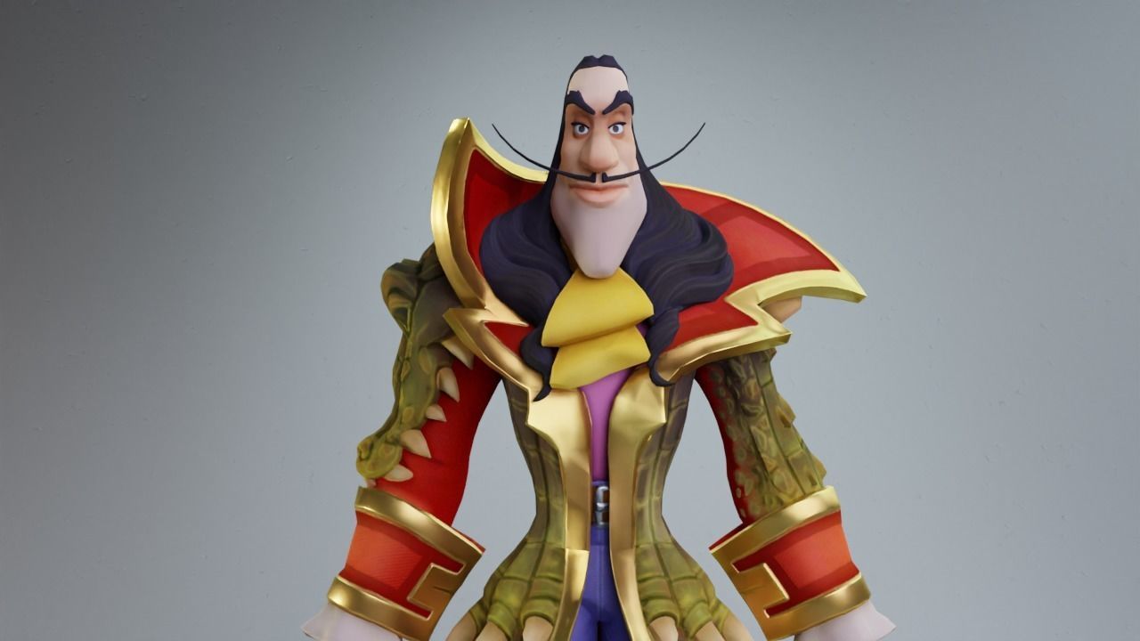 Captain Hook rigged 3D model rigged | CGTrader