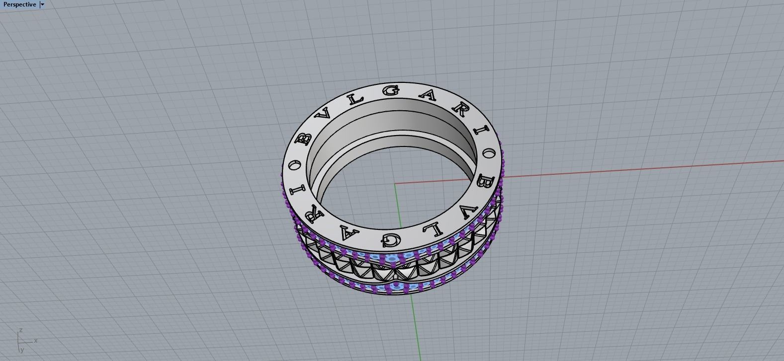 Bvlgari wedding ring model 333 3D model 3D printable | CGTrader