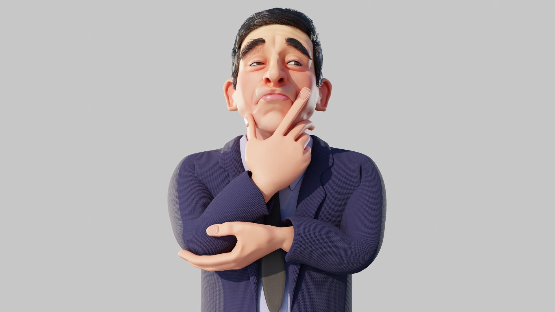 3D model Michael Scott Caricature Rig VR / AR / low-poly | CGTrader