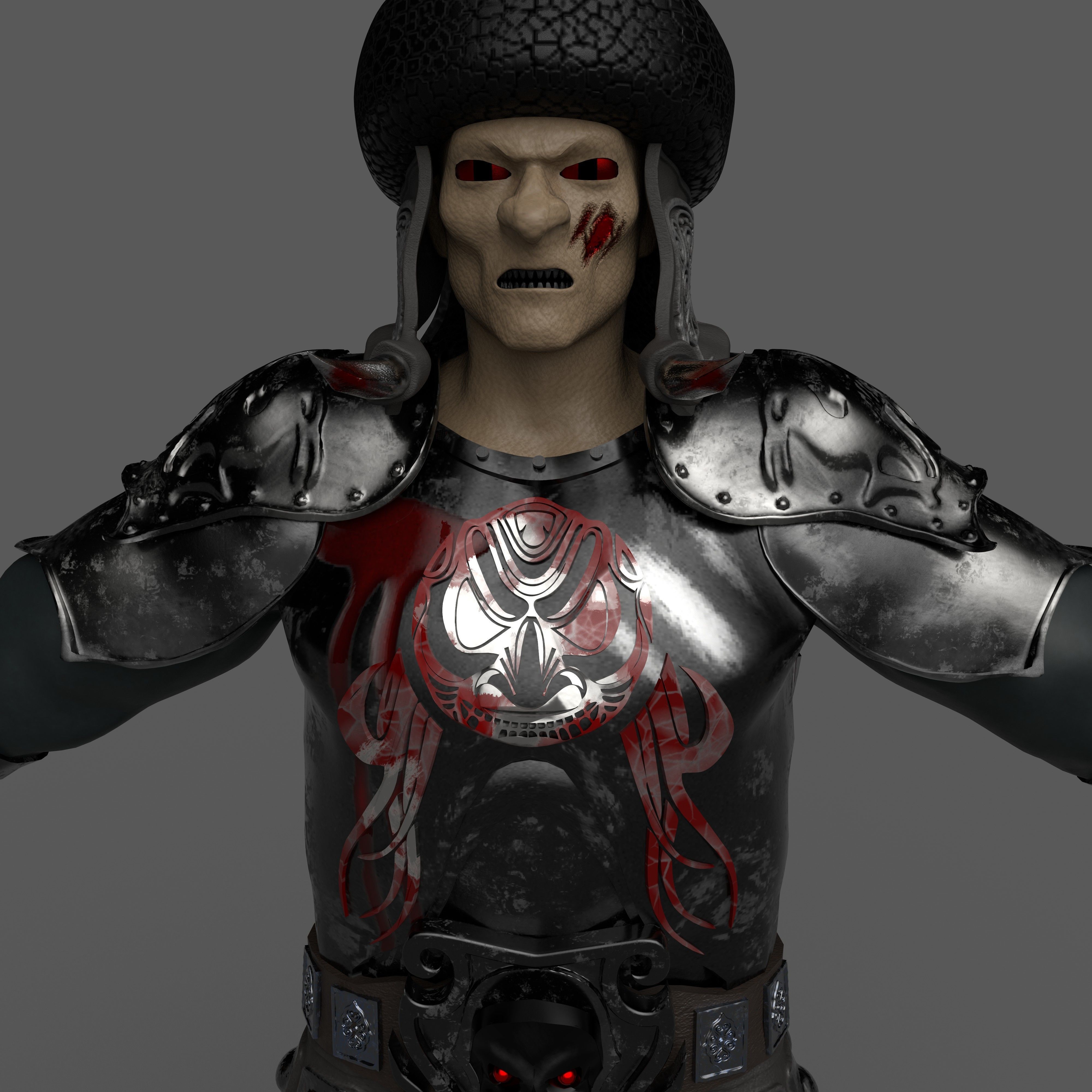 Evil khan 3D model | CGTrader