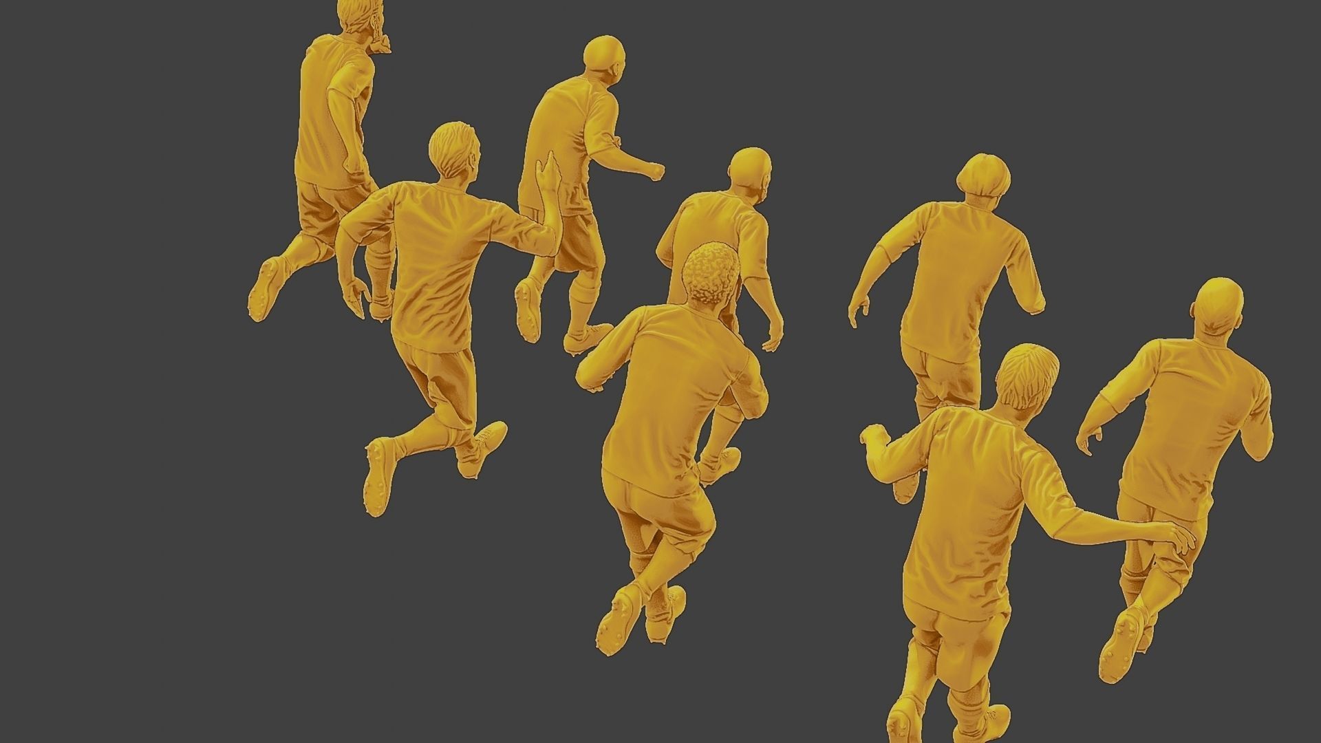 Soccer Players SP Pack 5 3D Model Collection | CGTrader